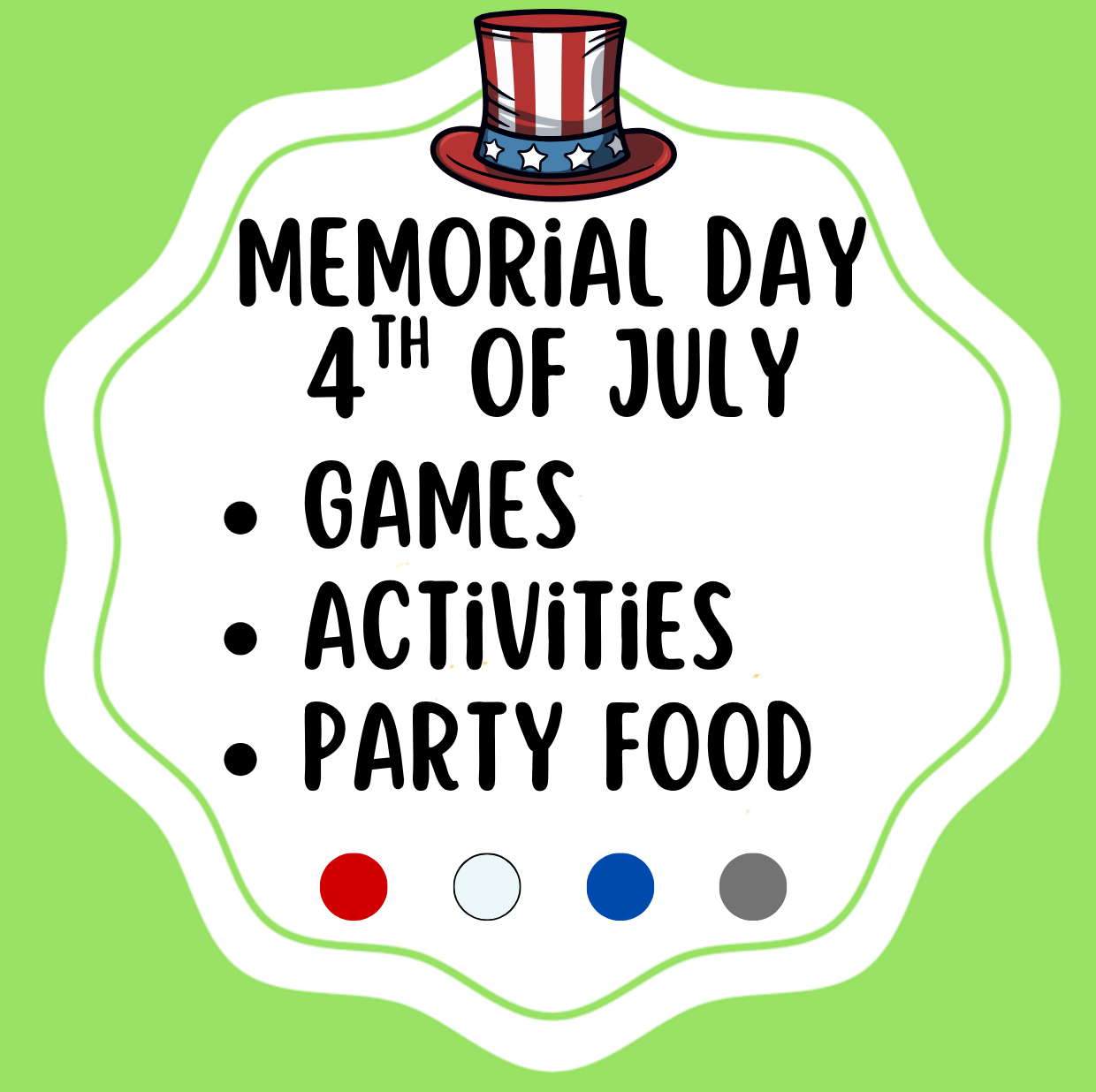 MEMORIAL DAY | 4TH OF JULY – PrintAParty