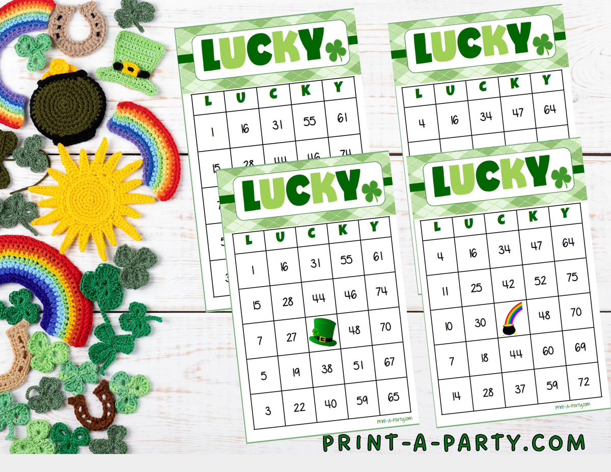 BINGO: St. Patrick's Day L-U-C-K-Y Bingo | Lucky Bingo | Leprechaun ...