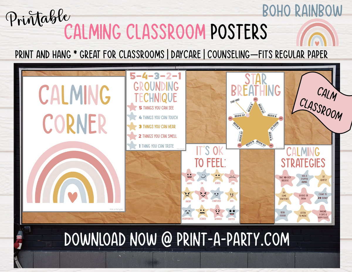 CLASSROOM DECOR | Calm Classroom Posters | Calming Classroom | Calm Do ...