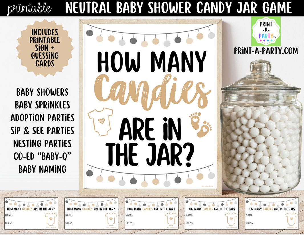 Candy Jar Guesssing Games – PrintAParty