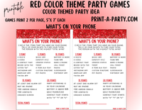 Red Party Games | Red Party Theme | Red Party Ideas | Color Party Games ...