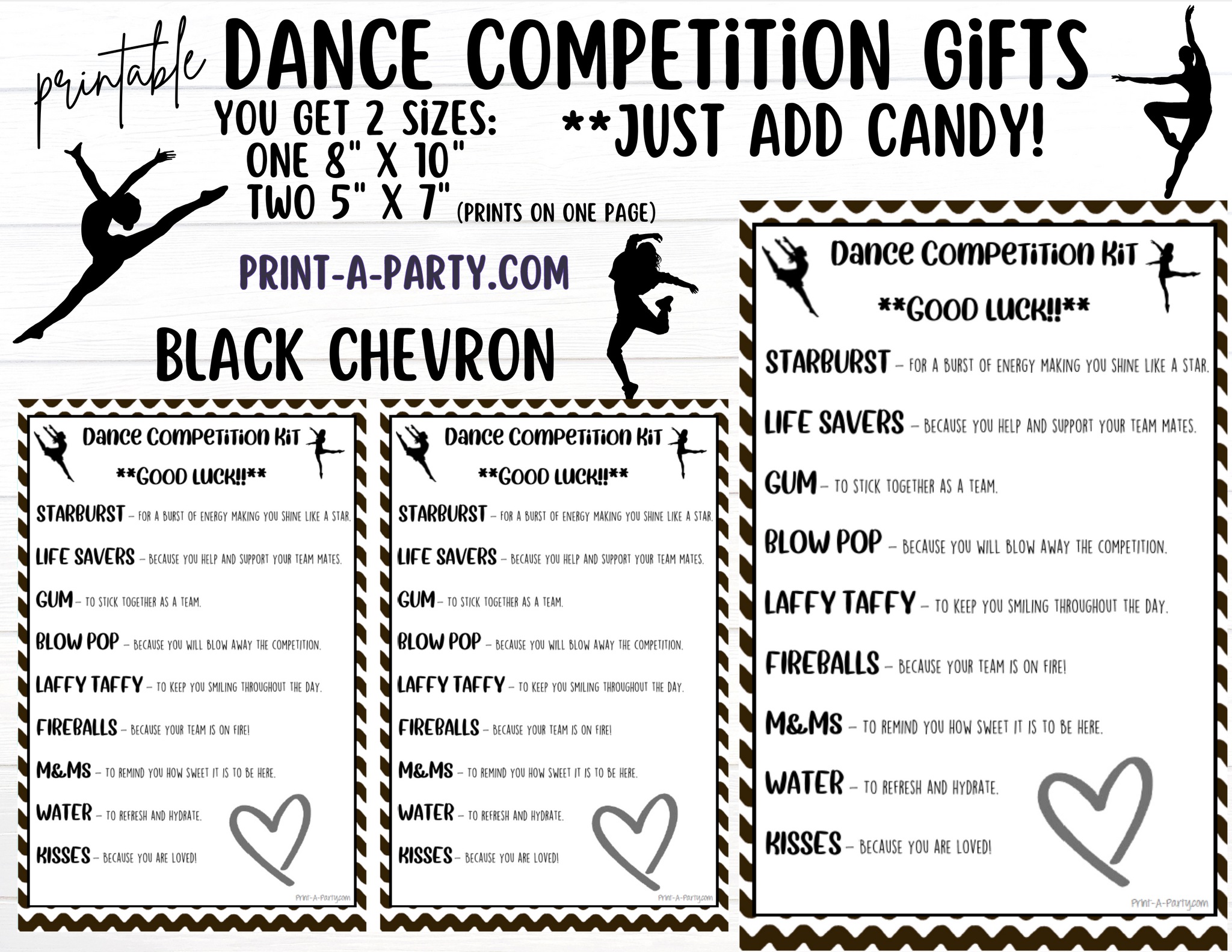 Dance Candy Gram Printable – Big Sis, Little Sis & Team Gifts, Dance C ...