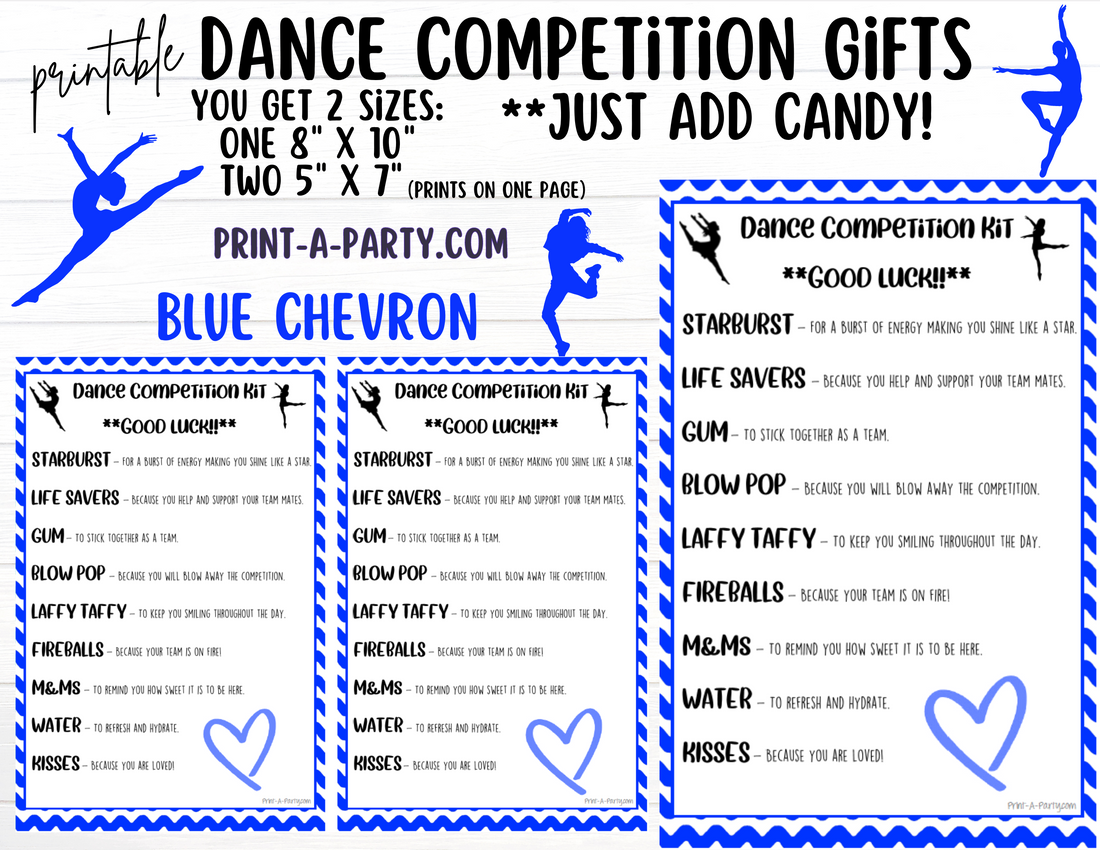 Dance Candy Gram Printable – Big Sis, Little Sis & Team Gifts, Dance C ...