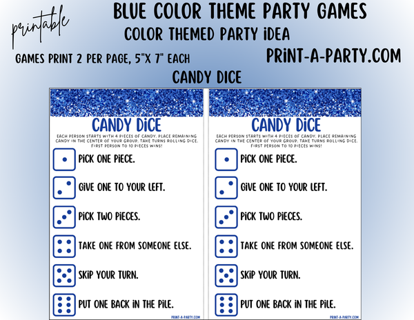 Blue Party Games | Blue Party Theme | Blue Party Ideas | Color Party ...