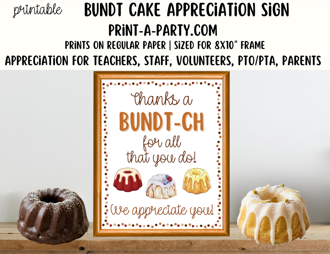 Appreciation Food Treat Signs – PrintAParty