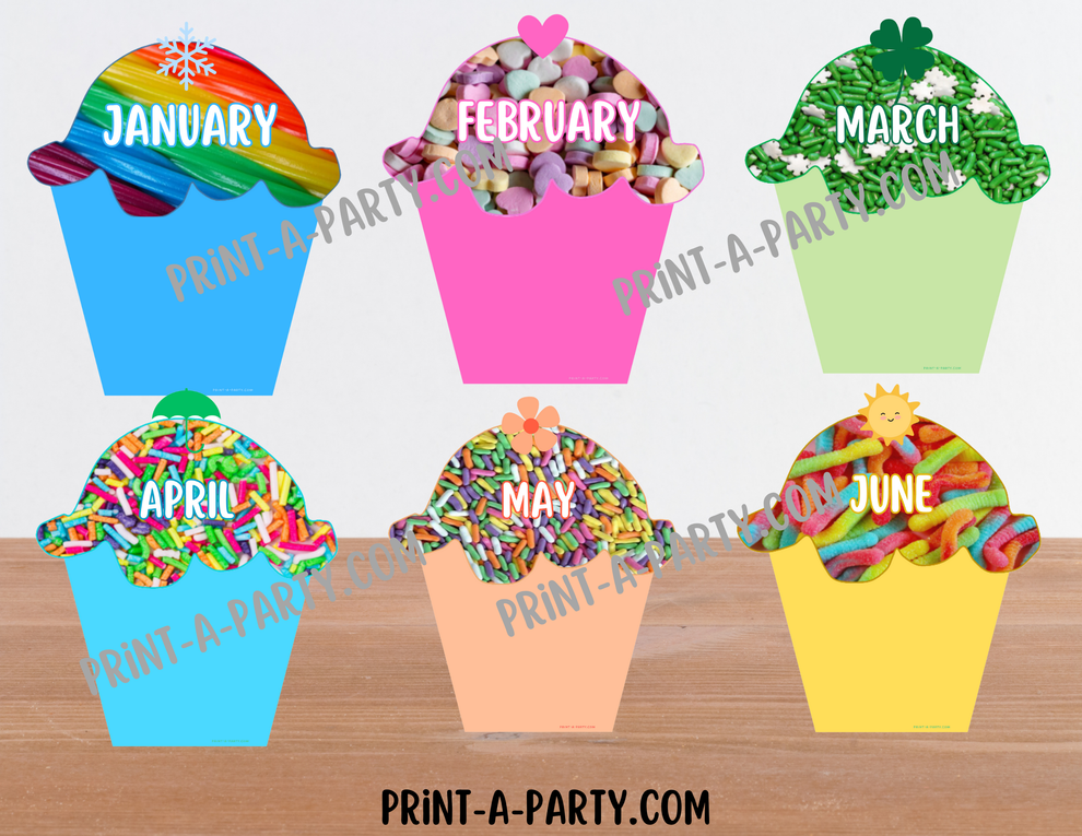 Classroom Birthday Bulletin Board Printable | Cupcakes with Sprinkles ...