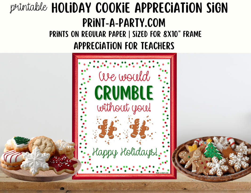 Appreciation Food Treat Signs – PrintAParty