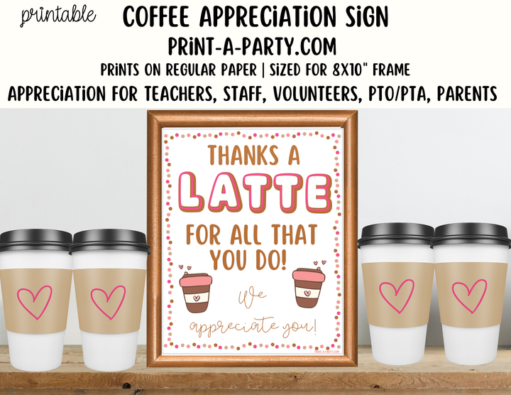 Appreciation Food Treat Signs – PrintAParty