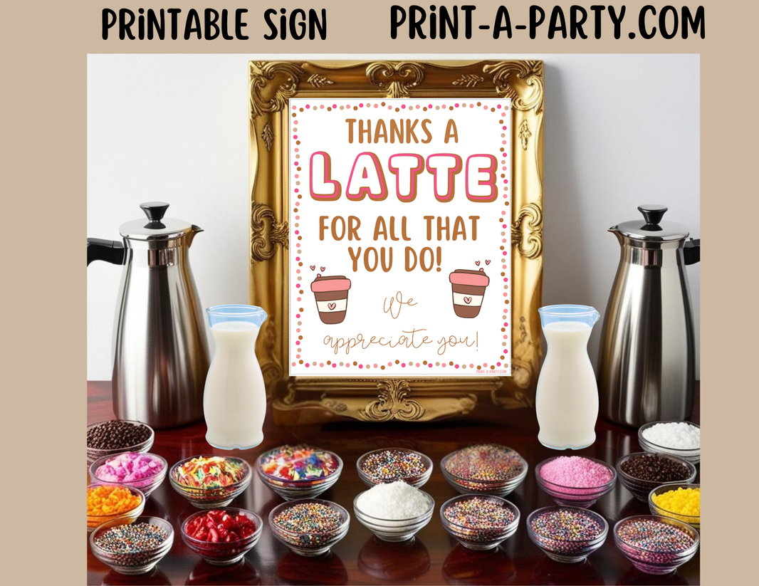 Appreciation Food Treat Signs – PrintAParty