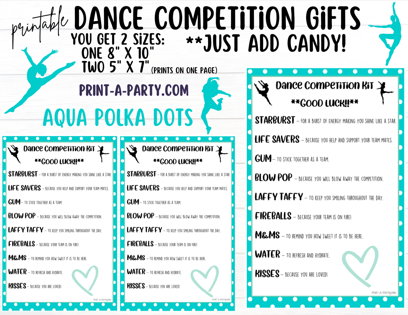 Dance Candy Gram Printable – Big Sis, Little Sis & Team Gifts, Dance C ...