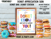 Appreciation Food Treat Signs – PrintAParty