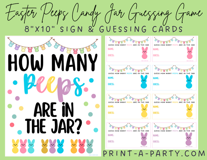 Candy Jar Guesssing Games – PrintAParty
