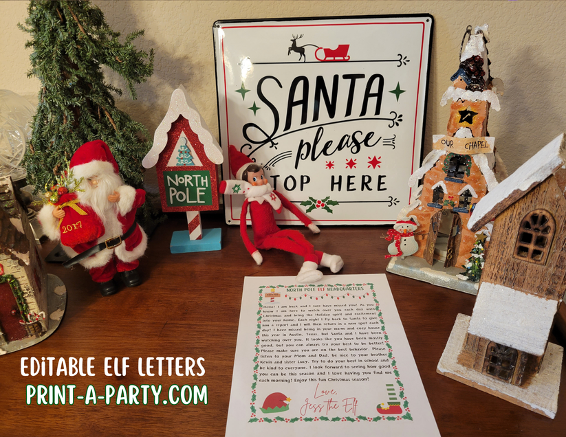 ELF - Editable Elf Note Pack - Printable Christmas Elf Letters ...