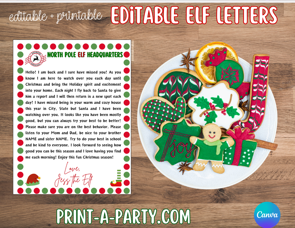 Santa | Elf Printables – PrintAParty