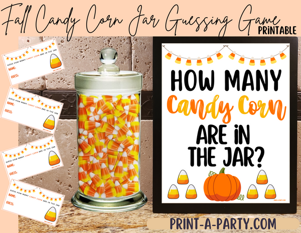 CANDY JAR GUESSING GAME - FALL CANDY CORN | How many candy corns are i ...