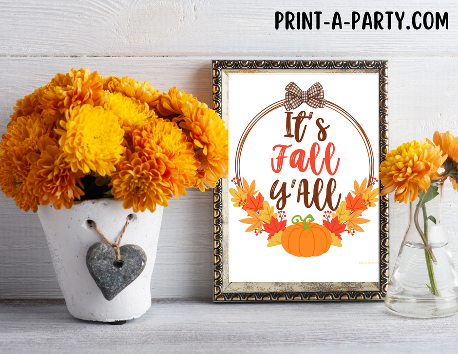 Fall Home Decor & Gift Printables – PrintAParty