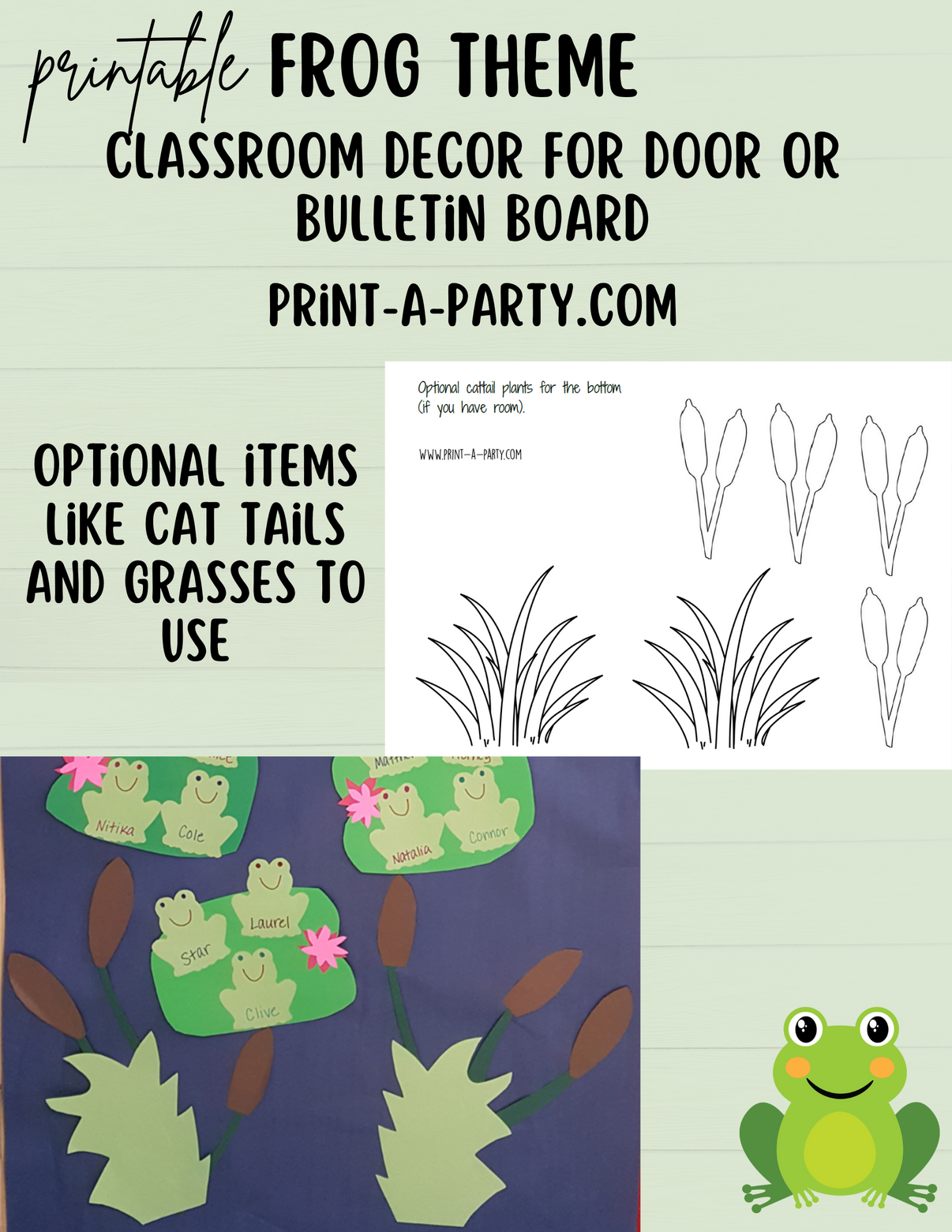 CLASSROOM DECOR | Door Decoration- Welcome to Our Pad – Printable Frog ...