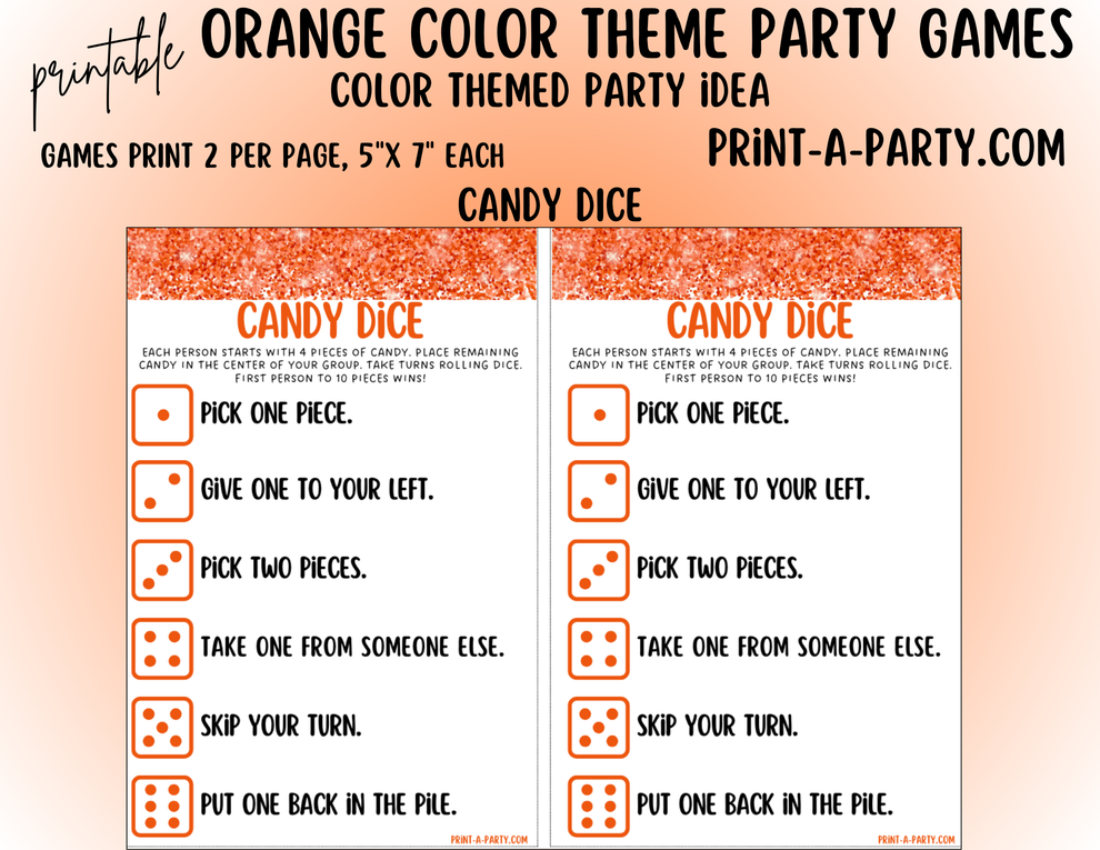 Orange Party Games | Orange Party Theme | Orange Party Ideas | Color ...