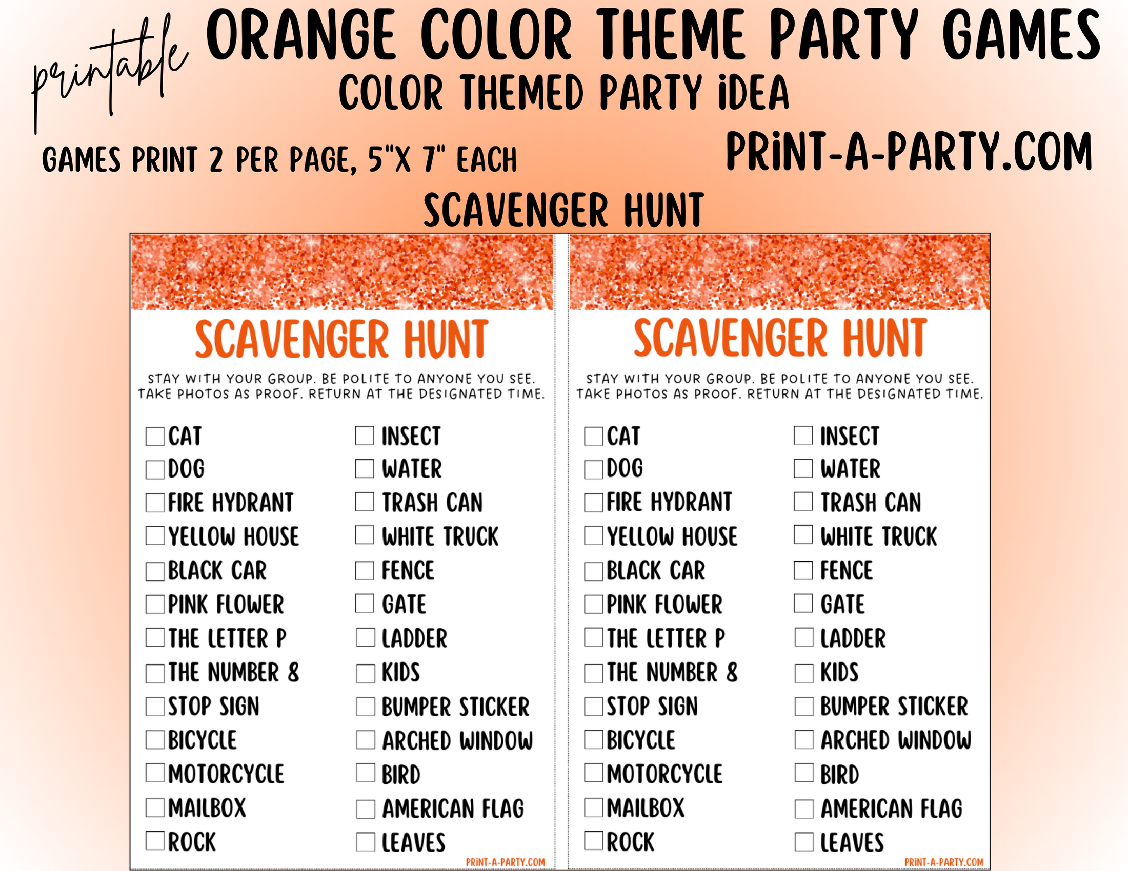 Orange Party Games | Orange Party Theme | Orange Party Ideas | Color ...