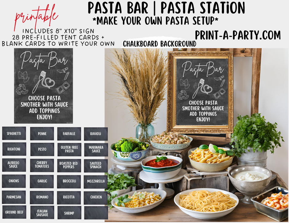 Party Food Bars - printable – Page 2 – PrintAParty