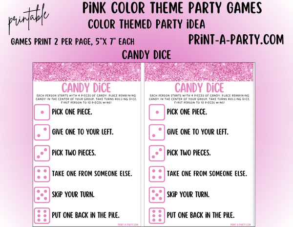 Pink Party Games | Pink Party Theme | Pink Party Ideas | Color Party ...