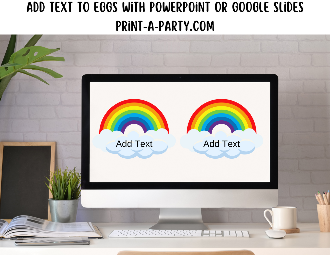 Bulletin Board Printable Display for Classroom - Rainbow theme - Custo ...