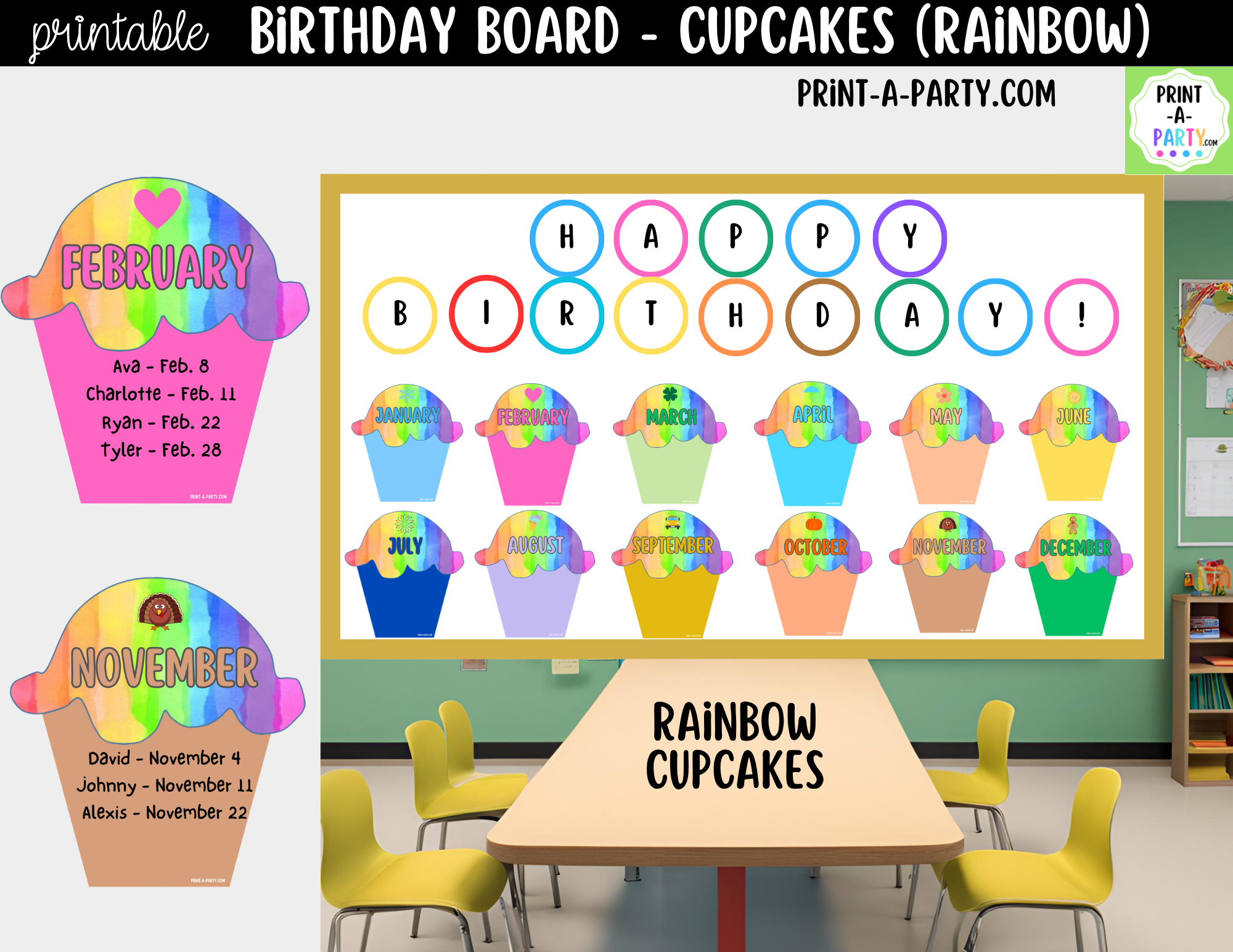 Printable Classroom Decor & Bulletin Board Ideas - PrintAParty