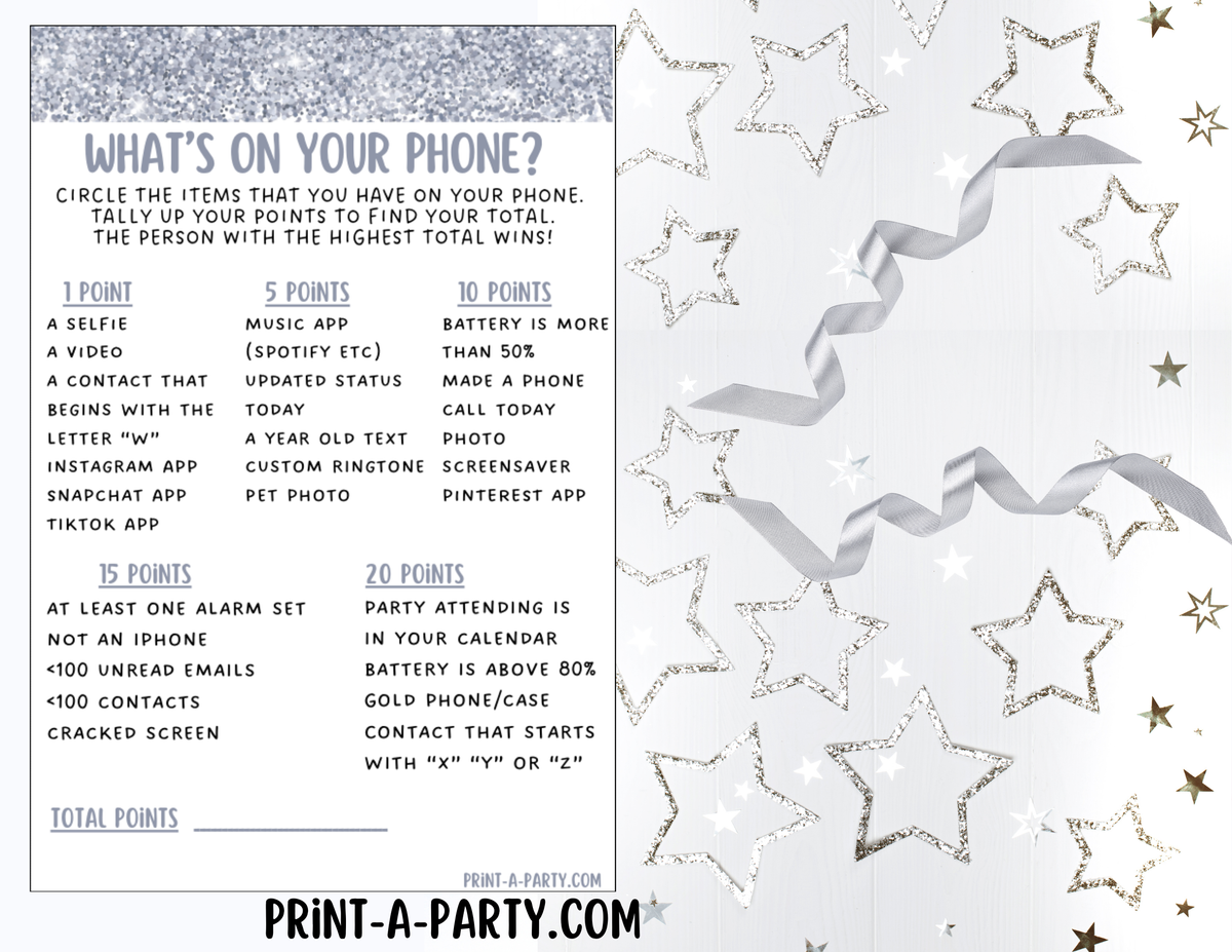 Silver Party Games | Silver Party Theme | Silver Party Ideas | Color ...