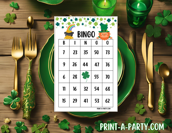 BINGO: St. Patrick's Day Bingo Game Printable Holiday BIngo Game, Part ...