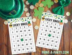 BINGO: St. Patrick's Day L-U-C-K-Y Bingo Printable Holiday Bingo | Cla ...