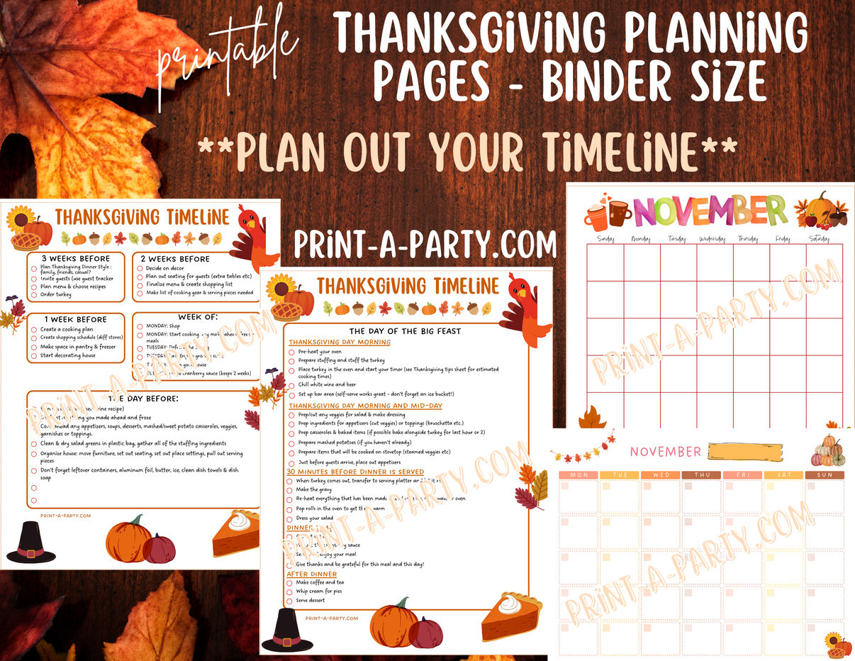 Thanksgiving Organization Binder: Thanksgiving Hosting Binder | Thanks ...