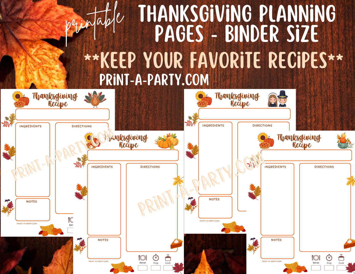 Thanksgiving Organization Binder: Thanksgiving Hosting Binder | Thanks ...