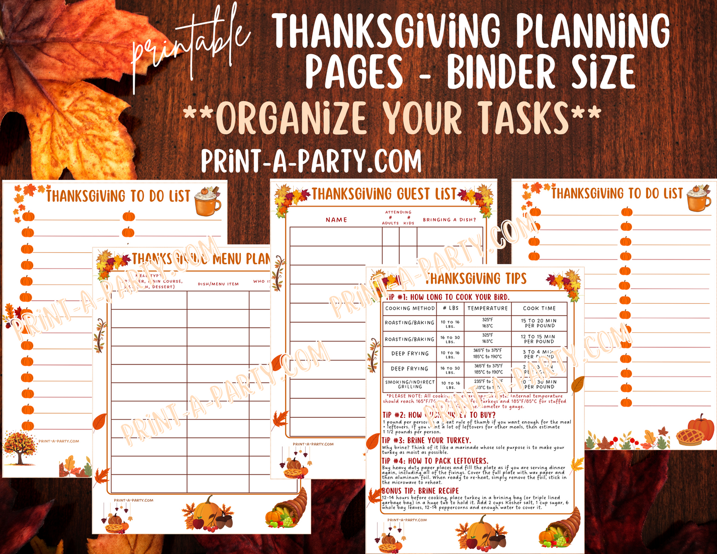 Thanksgiving Organization Binder: Thanksgiving Hosting Binder | Thanks ...