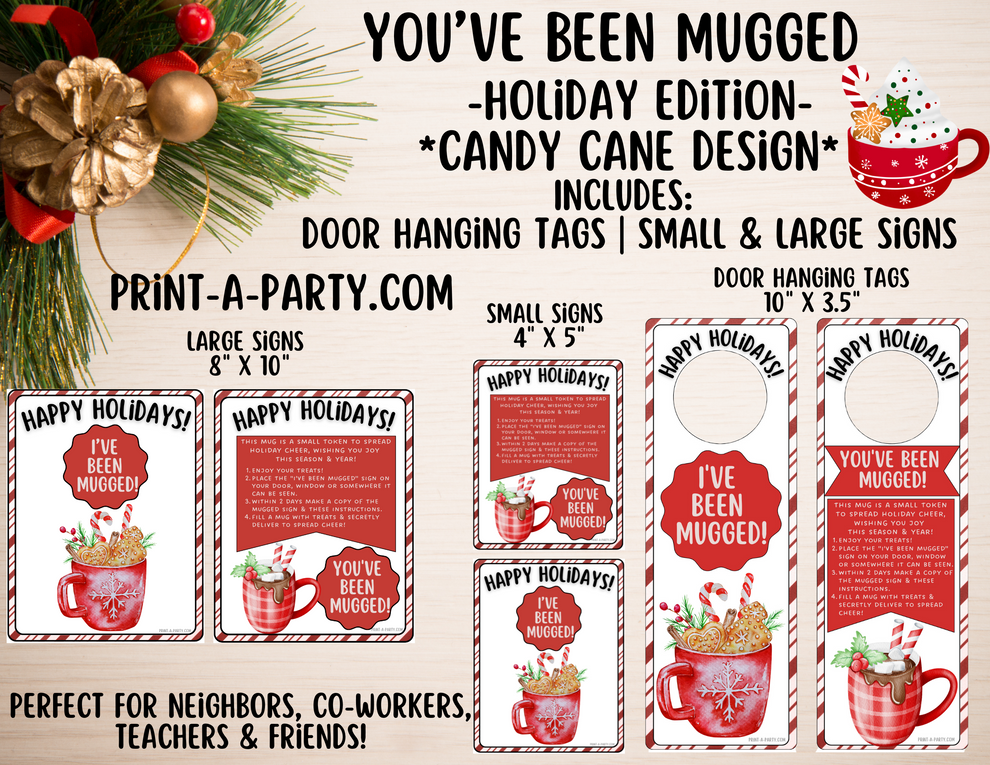 GIFT IDEA: You've Been Mugged Holiday Gift Printable – Christmas Neigh ...