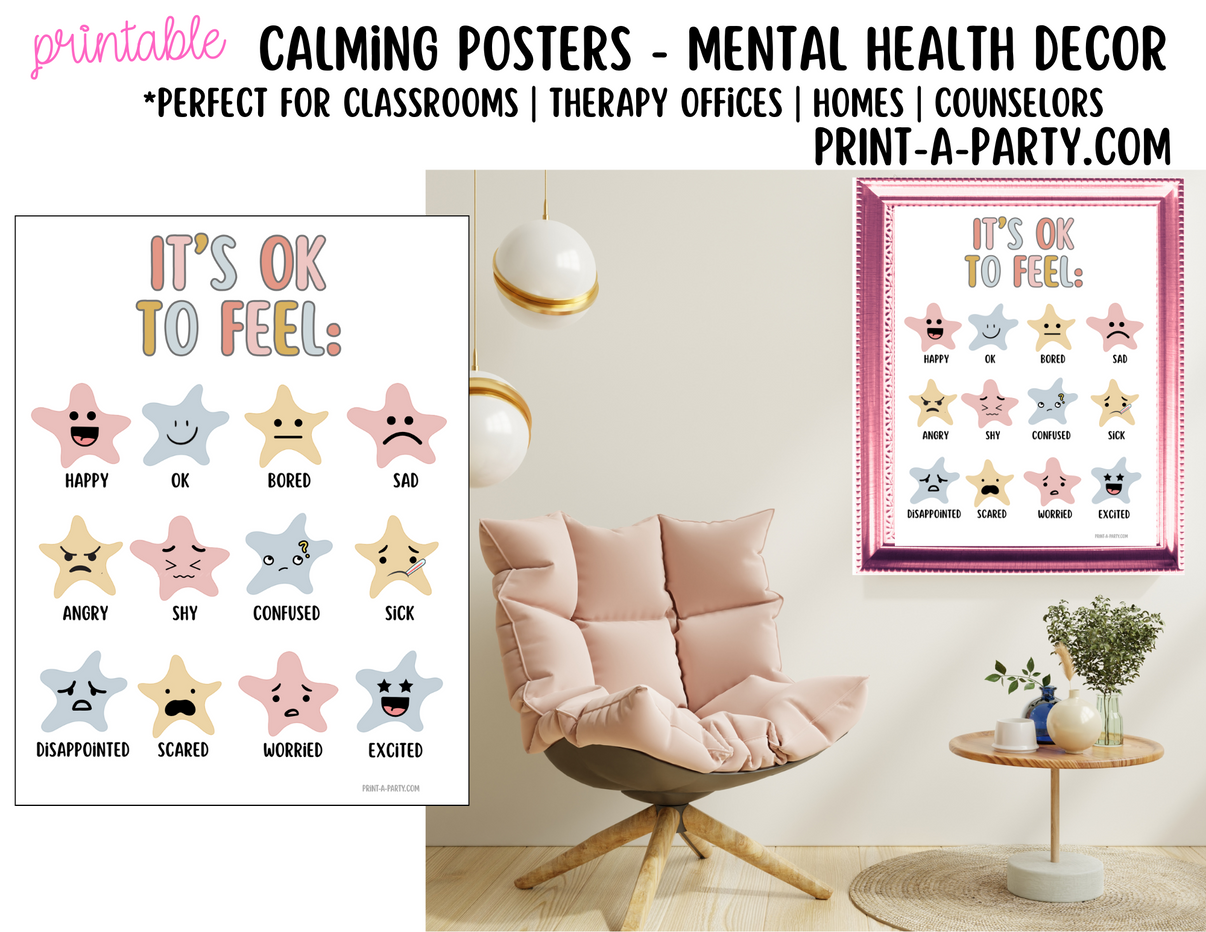 CLASSROOM DECOR - Boho Calming Corner Posters – Printable Mental Healt ...