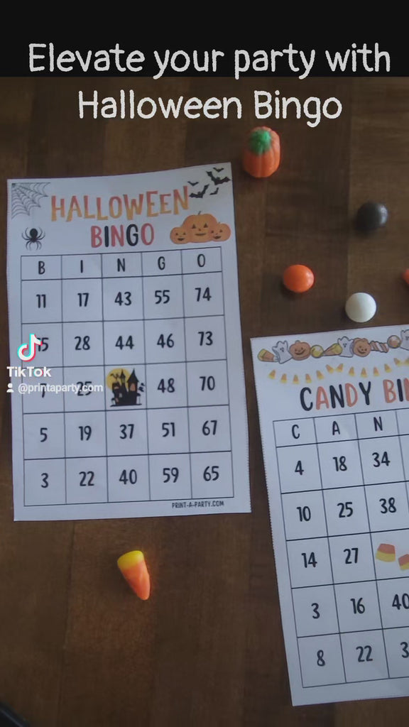 BINGO: Halloween Candy Corn Bingo Printable Game – Fun C-A-N-D-Y Game ...