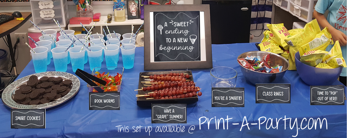 END OF SCHOOL YEAR CANDY BAR DIY | CANDY TABLE SET UP DIY | END OF YEA ...