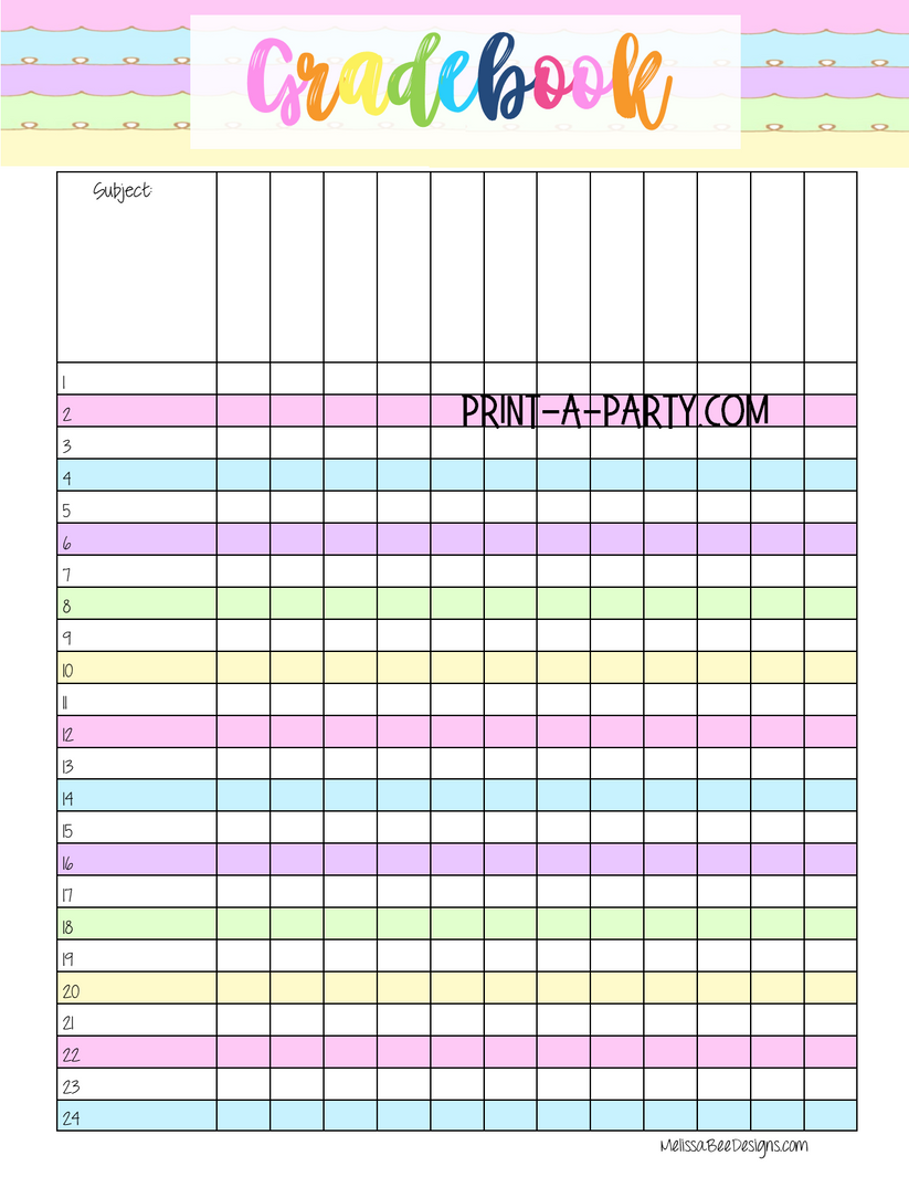 Teacher Planner | Gradebook | Binder Pages | Printable | Instant ...