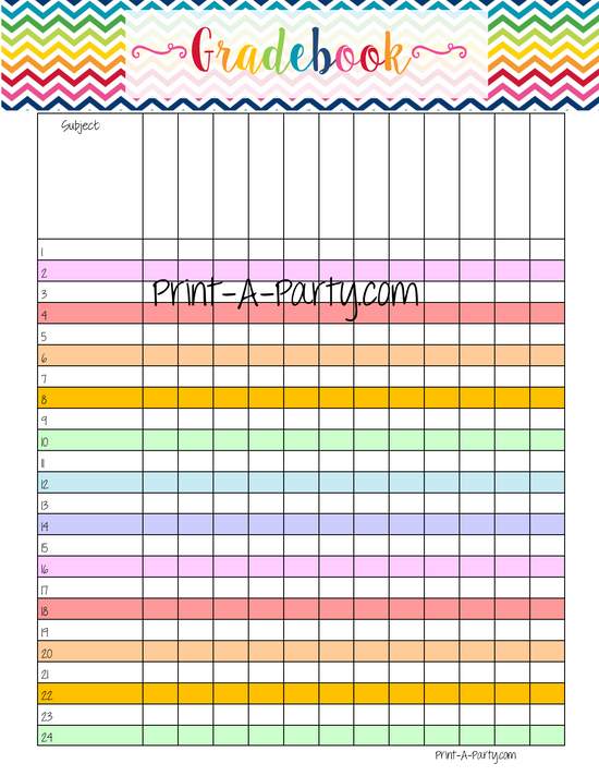 Teacher Planner | Gradebook | Binder Pages | Printable | Instant ...